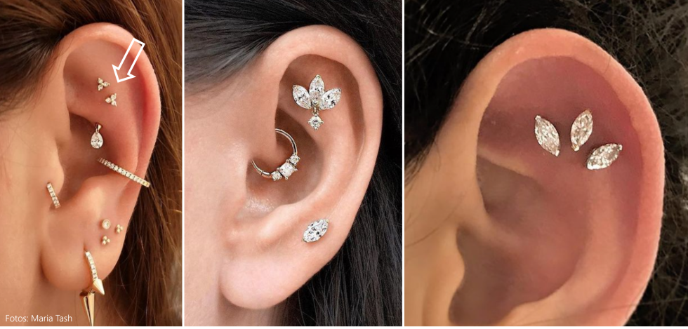 Piercing na orelha: Conheça 12 tipos diferentes e como usá-los
